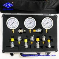 China Excavator Digital Hydraulic Pressure Test Gauge Kit 0-600MPa with Stainless Steel Case for Heavy Equipment Maintenance for sale