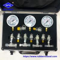China 600MPa Hydraulic Pressure Gauge Kit with 250/400/600 MPa Range and Interchangeable Fittings in Storage Case for sale