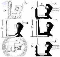 China Boat Trailer Rubber Oil Seal 1.719