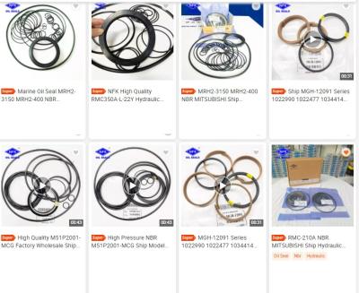 China HMB270 High Pressure Skeleton Oil Seal Kit for JC400-500-16 Motors - 300 MPa Pressure Rating, 1.5 m/s Speed for sale