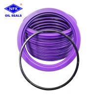 China HBY Hydraulic Buffer Seal Polyurethane Blue 70MPa for Komatsu Hitachi Cylinders -35℃ to +100℃ Temperature Range for sale