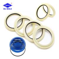 China HBY Hydraulic Buffer Seal Polyurethane Blue 70MPa for Komatsu Hitachi Cylinders -35℃ to +100℃ Temperature Range for sale