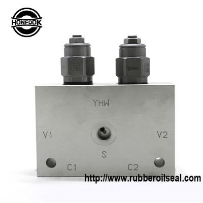 China Crane Slewing Control Valve Group YHW Two-Way Balancing Valve Block for Marine Hydraulic Systems 180/125-1490mm for sale