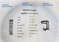China FKM High Speed Rotary Shaft Seal 85×105×7.5mm 300MPa 1.5m/s for Hydraulic Pump Applications for sale