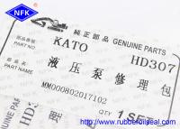 China Kato HD307 Excavator Hydraulic Seal Kit with 300 MPa Pressure Rating and -30℃ to +150℃ Temperature Range for sale