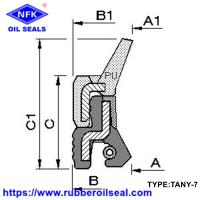 China Wheel Hub Oil Seal TAN TAN-4 TAN-6 TAN-8 TAN-9 TANY Hydraulic High Pressure Skeleton Shaft Oil Seal Cassette Seal for sale