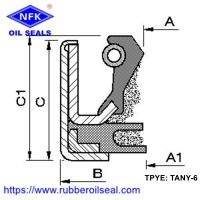 China Wheel Hub Oil Seal TAN TAN-4 TAN-6 TAN-8 TAN-9 TANY Hydraulic High Pressure Skeleton Shaft Oil Seal Cassette Seal for sale