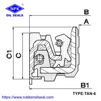 China Wheel Hub Oil Seal TAN TAN-4 TAN-6 TAN-8 TAN-9 TANY Hydraulic High Pressure Skeleton Shaft Oil Seal Cassette Seal for sale