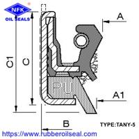 China Wheel Hub Oil Seal TAN TAN-4 TAN-6 TAN-8 TAN-9 TANY Hydraulic High Pressure Skeleton Shaft Oil Seal Cassette Seal for sale