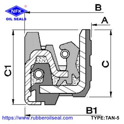 China Wheel Hub Oil Seal TAN TAN-4 TAN-6 TAN-8 TAN-9 TANY Hydraulic High Pressure Skeleton Shaft Oil Seal Cassette Seal for sale