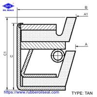 China Wheel Hub Oil Seal TAN TAN-4 TAN-6 TAN-8 TAN-9 TANY Hydraulic High Pressure Skeleton Shaft Oil Seal Cassette Seal for sale