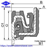 China Wheel Hub Oil Seal TAN TAN-4 TAN-6 TAN-8 TAN-9 TANY Hydraulic High Pressure Skeleton Shaft Oil Seal Cassette Seal for sale