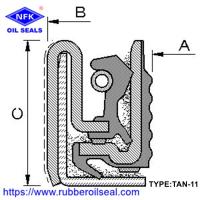 China Wheel Hub Oil Seal TAN TAN-4 TAN-6 TAN-8 TAN-9 TANY Hydraulic High Pressure Skeleton Shaft Oil Seal Cassette Seal for sale