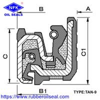 China Wheel Hub Oil Seal TAN TAN-4 TAN-6 TAN-8 TAN-9 TANY Hydraulic High Pressure Skeleton Shaft Oil Seal Cassette Seal for sale