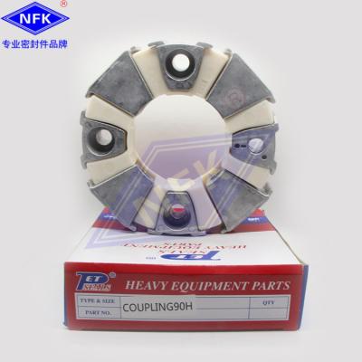 China 203x107mm Rubber Coupling Spider 90H Series for SK200-6 SK230 Excavator Hydraulic Pump - 4000 Nm Torque Capacity for sale