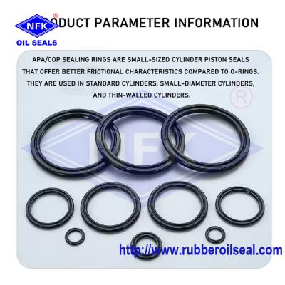 China COP Type Double O-ring Bidirectional Pneumatic Seal Wear-resistant NBR Hydraulic Piston Seal for sale