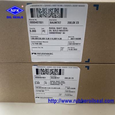 China CFW BAUM7X7 200x230x15x14 FKM 585 Oil Seal High Temp Rubber Part for Heavy Industrial Machinery Maintenance Bulk Wholesale In Stock for sale
