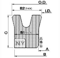 China Japan OUY 60*35*15.5 Piston Seal NBR Material Hydraulic Seal for 30Mpa Pressure Tensioning Cylinder for sale