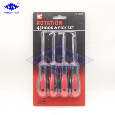 China NFK 4-Piece Oil Seal Hand Tool Kit for Hydraulic Motor Pump Removal and O-Ring Repair for sale