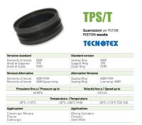 China Rubber Oil Seal Piston TPS Combined Oil Seal Hydraulic Seals TECNOTEX for sale
