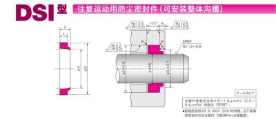 China Genuine Japan DSI Dust Shaft Type Yellow Hydraulic Oil Seal Pressure-Resistant And Wear-Resistant Piston Seal Ring for sale