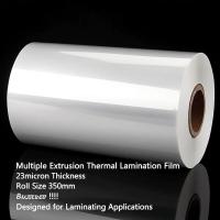 China Multiple Extrusion Thermal Lamination Film Roll 23micron 350mm*3000m 445mm*3000m for sale