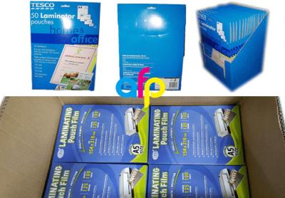 China Glossy A4 Pouch Lamination Film , 5mil 125 Micron Laminating Film for sale