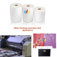 China Thermal Matte Finish Laminating Film Roll For Hot Stamping / Spot UV for sale