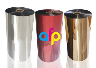 China Strong Adhesion Printable Metallized BOPP Film , Metalized PET Film Manufacturers for sale