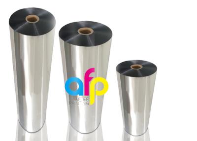 China PET Material Metalized Polyester Film Roll 17 Mic - 25 Mic Thickness for sale
