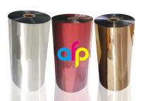 China 22 Mic PET Metalized Film , Lamination / Printing PET Plastic Film SGS Approval for sale
