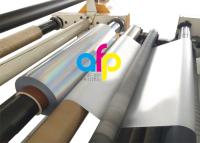 China Custom Plastic Holographic PET Film , Clear Holographic Film Roll for sale