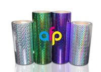 China 18micron-50micron Laser Holographic Film Printable Over 42dynes Both Sides Corona Treated for sale