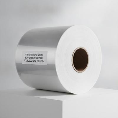 China 30 Micron Soft Touch BOPP Lamination Film Double Corona Treated for sale