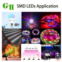 China 5050 LED Chip SMD LED RGB LED 12V 0.24W Per Chip with 120 Degrees Viewing Angle for Indoor Outdoor Lighting for sale