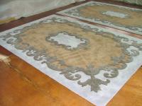 China Comfortable Handmade Woollen Carpet / Chinese Hand Knotted Wool Rugs for sale