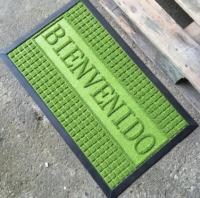 China Polypropylene embossed anti slip rubber door mat  Embossed floor mat for sale