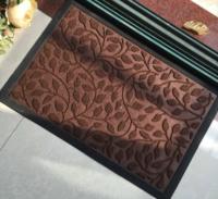 China Polypropylene embossed anti slip rubber door mat  Embossed floor mat for sale