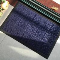 China Polypropylene embossed anti slip rubber door mat  Embossed floor mat for sale