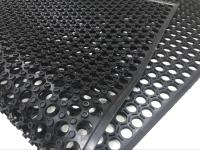 China Rubber floor mat  Hotel kitchen rubber floor mat  Round hole rubber floor mat for sale