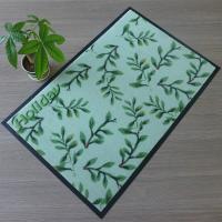 China Polyester Printed Flat Door Mat Pile Height 5mm Customized Service for sale