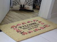China 40*60cm Coir Coconut Entrance Matting Thickness 15mm PVC Backing for sale