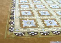 China Decorative Handmade Woollen Carpet , 100 Wool Carpet Pile Height 12mm for sale