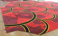 China Decorative Handmade Woollen Carpet , 100 Wool Carpet Pile Height 12mm for sale