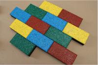 China 50*50cm Rubber Sports Flooring Thickness15-40mm Weight 3.6kg-8.4kg for sale