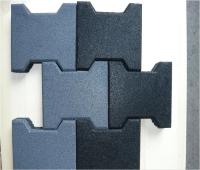 China 50*50cm Rubber Sports Flooring Thickness15-40mm Weight 3.6kg-8.4kg for sale