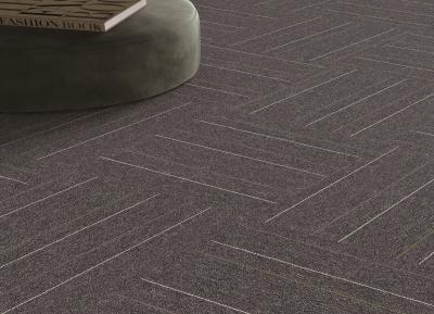 China Unique Office Carpet Flooring / Polypropylene Carpet Tiles Eco - Friendly for sale