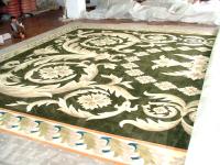 China Large Handmade Woollen Carpet , Wool Oriental Rugs Pile Height 11-17mm for sale