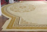 China Large Handmade Woollen Carpet , Wool Oriental Rugs Pile Height 11-17mm for sale