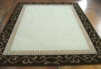 China OEM Handmade Woollen Carpet , Hand Knotted Wool Rugs Eco - Friendly for sale